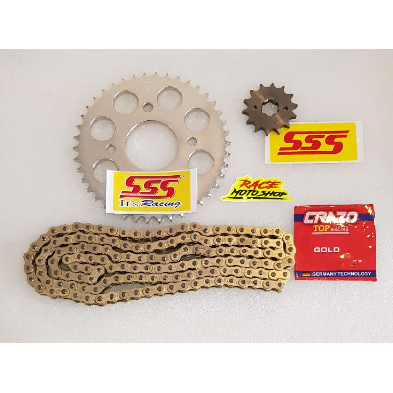 Complete GEAR SET/GEAR CB150R TYPE 428(GEAR D/B ORIGINAL SSS) | Shopee ...