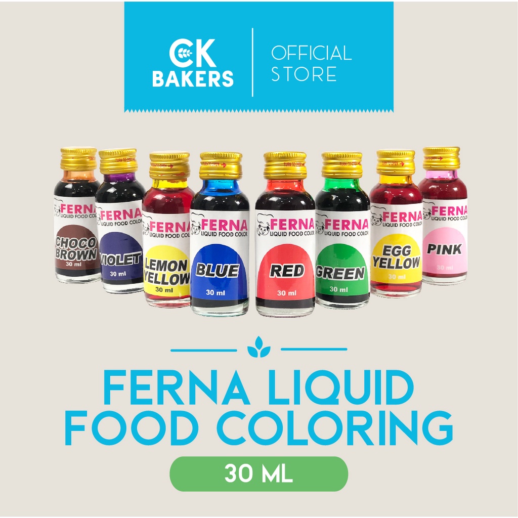 Ferna Food Coloring Liquid 30ml | Shopee Philippines