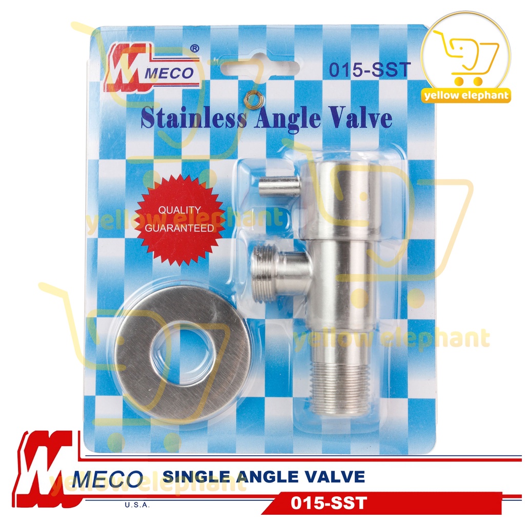 MECO Universal Angle Valve 1/2 X Yellow Elephant Everyday Low price ...