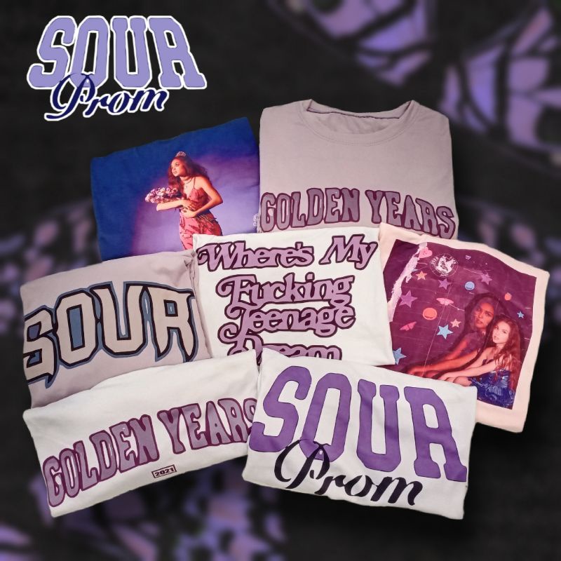 SOUR PROM COLLECTION OLIVIA RODRIGO TSHIRT | Shopee Philippines