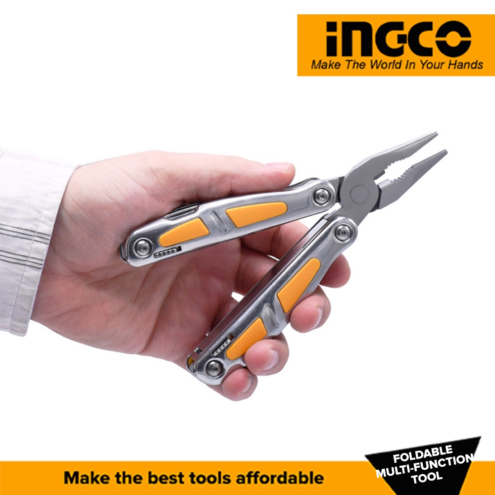 Ingco Foldable Multi-Function Swiss Knife Tool with Pouch bag HFMFT0115 IHT | Shopee Philippines