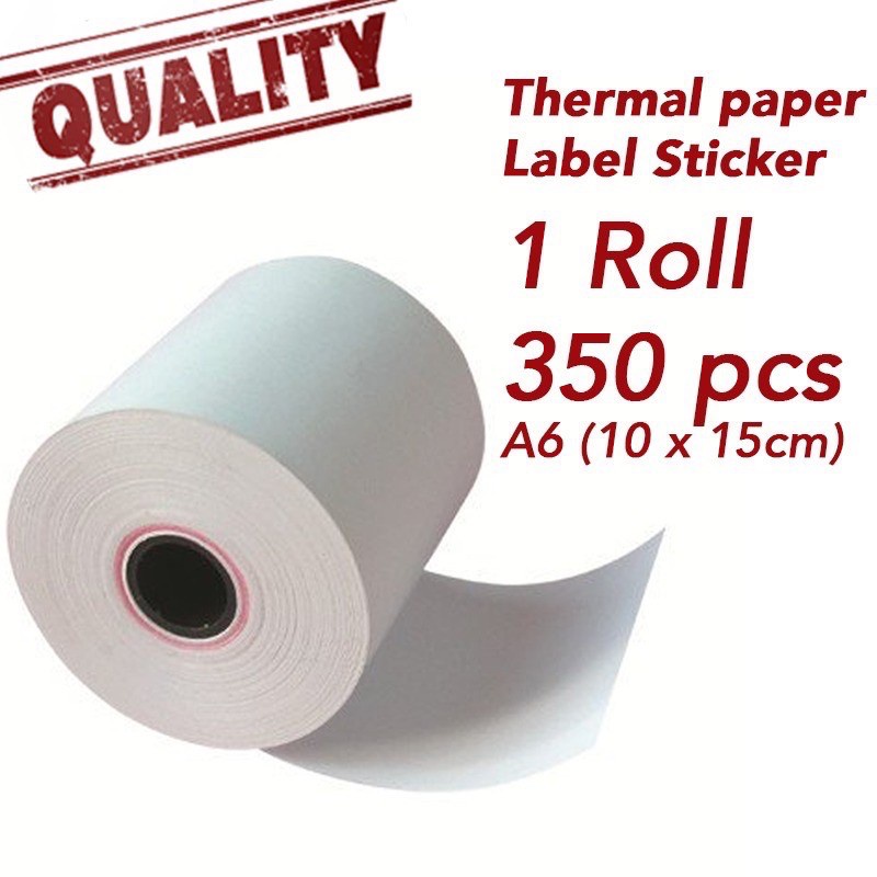 VOZY A6 Thermal Waybill Sticker Paper Shipping Label Paper 10 x 15 cm ...