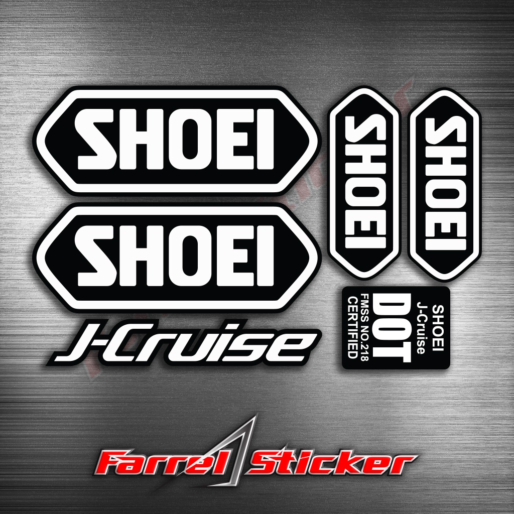 J Cruise Helmet Sticker J-Cruse SHOEI SET Helmet Sticker | Shopee ...