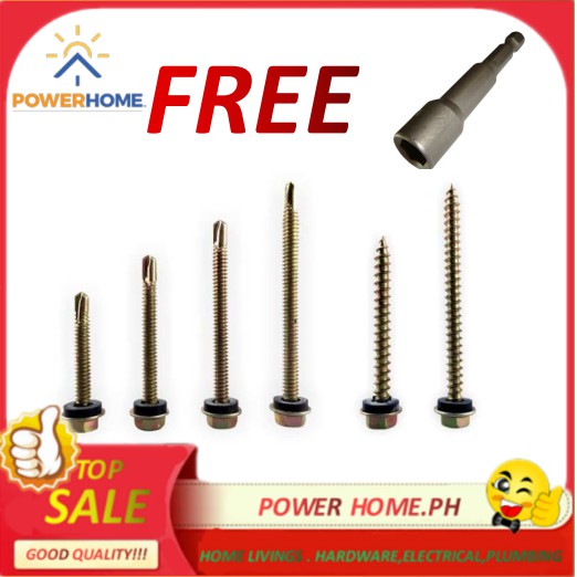 PER BOX --- BRASS TEX SCREW FOR WOOD AND METAL/TEX SCREW | Shopee ...