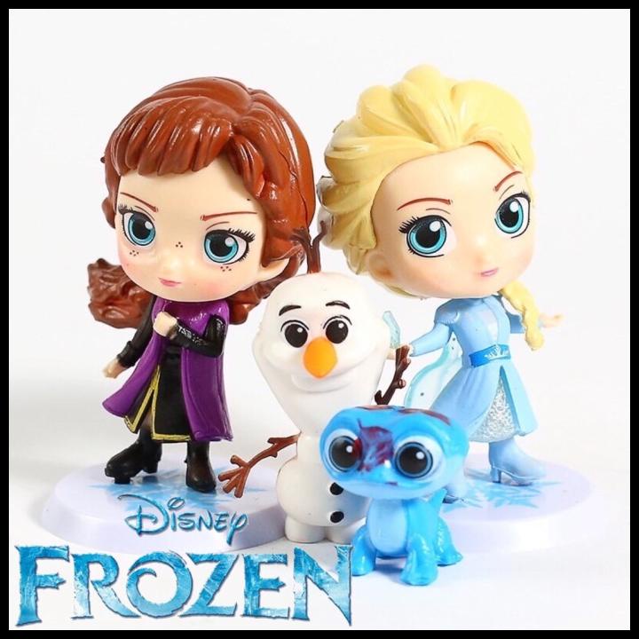 Disney Frozen 2 Elsa Anna Princess Action Figure Set 4 Pcs | Shopee ...