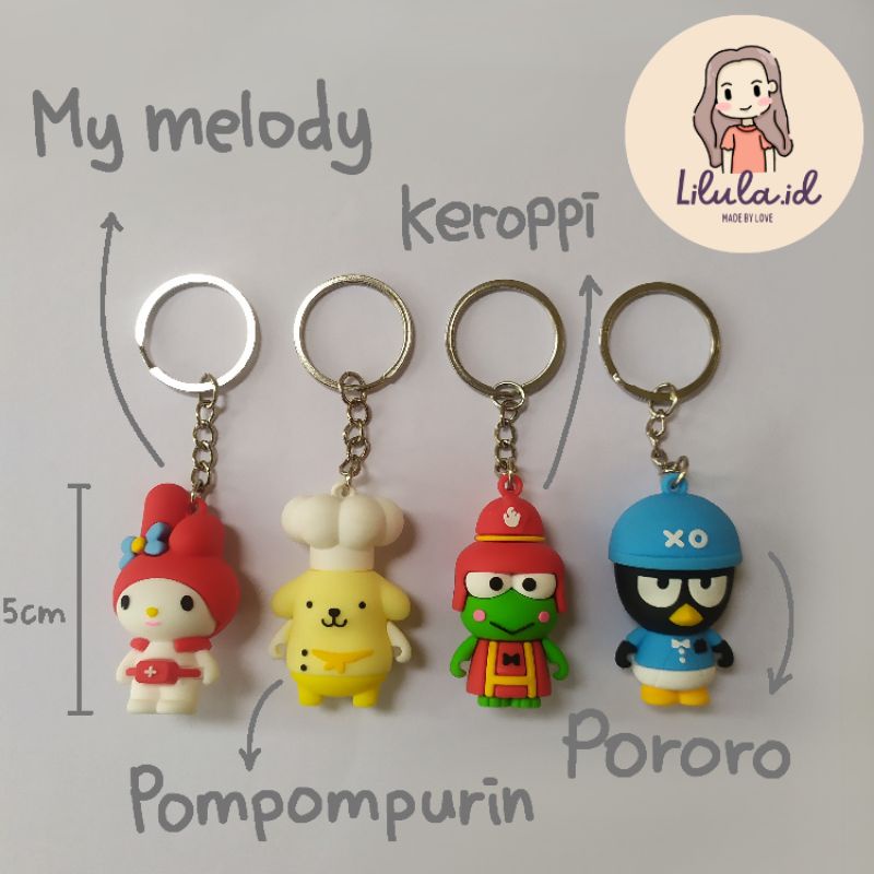 GANTUNGAN Sanrio Character Hangers | Pororo Hangers | Bag Hanger ...