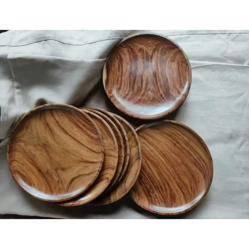Wooden Plate Magkuno Wood | Shopee Philippines