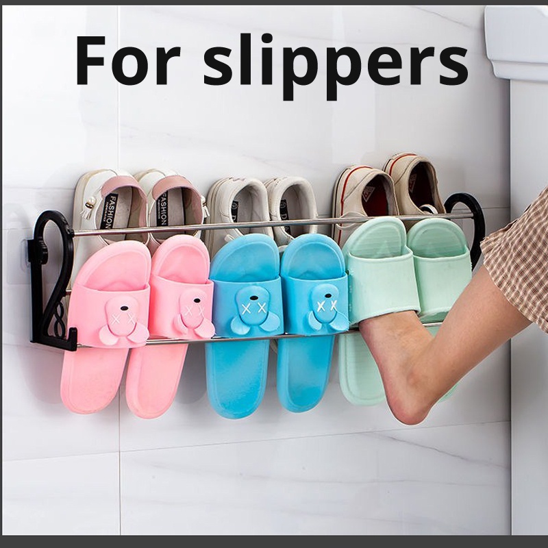 Wall Mounted Shoe Organizer Shoe Rack Slipper Rack Kitchen Organizer ...