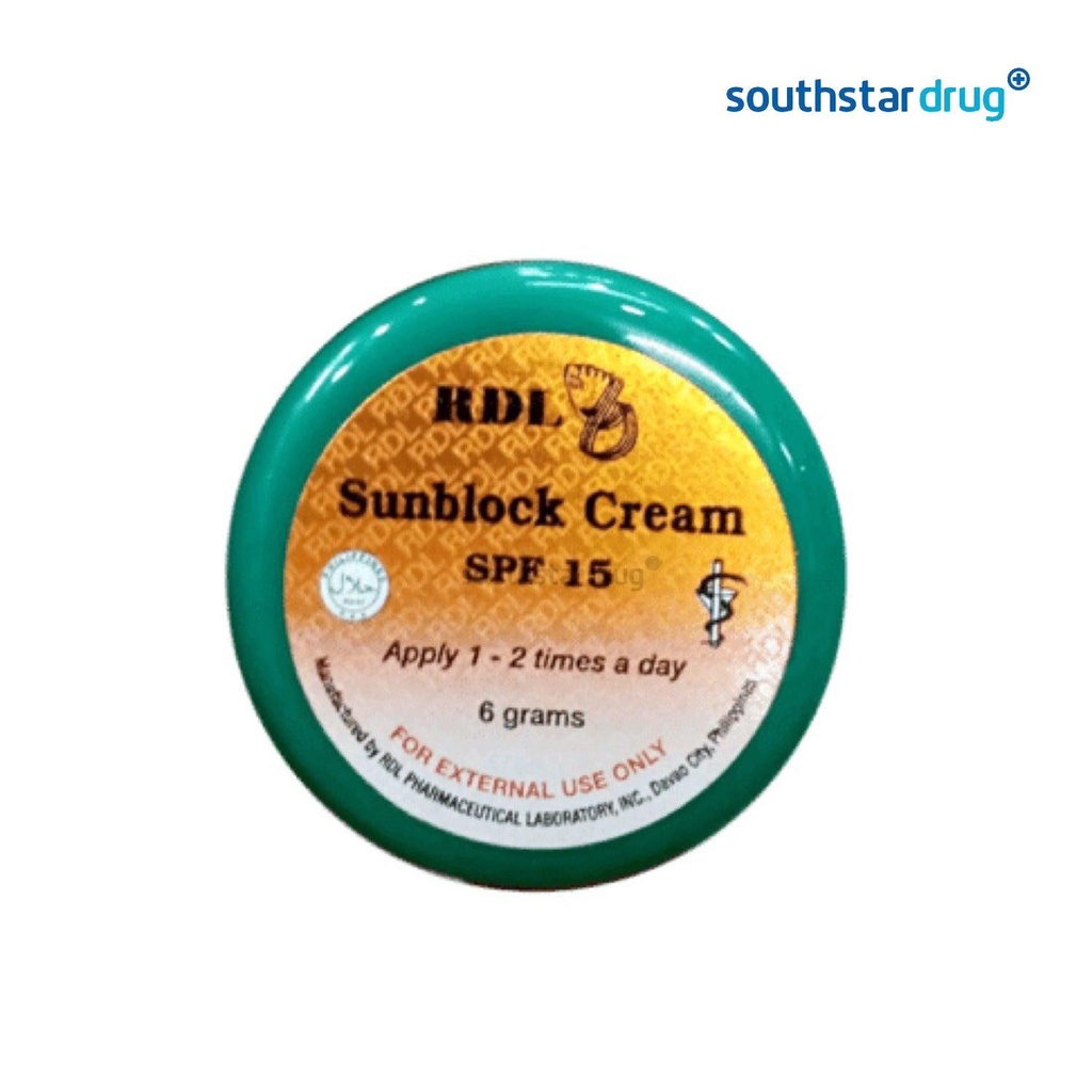 RDL Sunblock Cream 6 g | Shopee Philippines