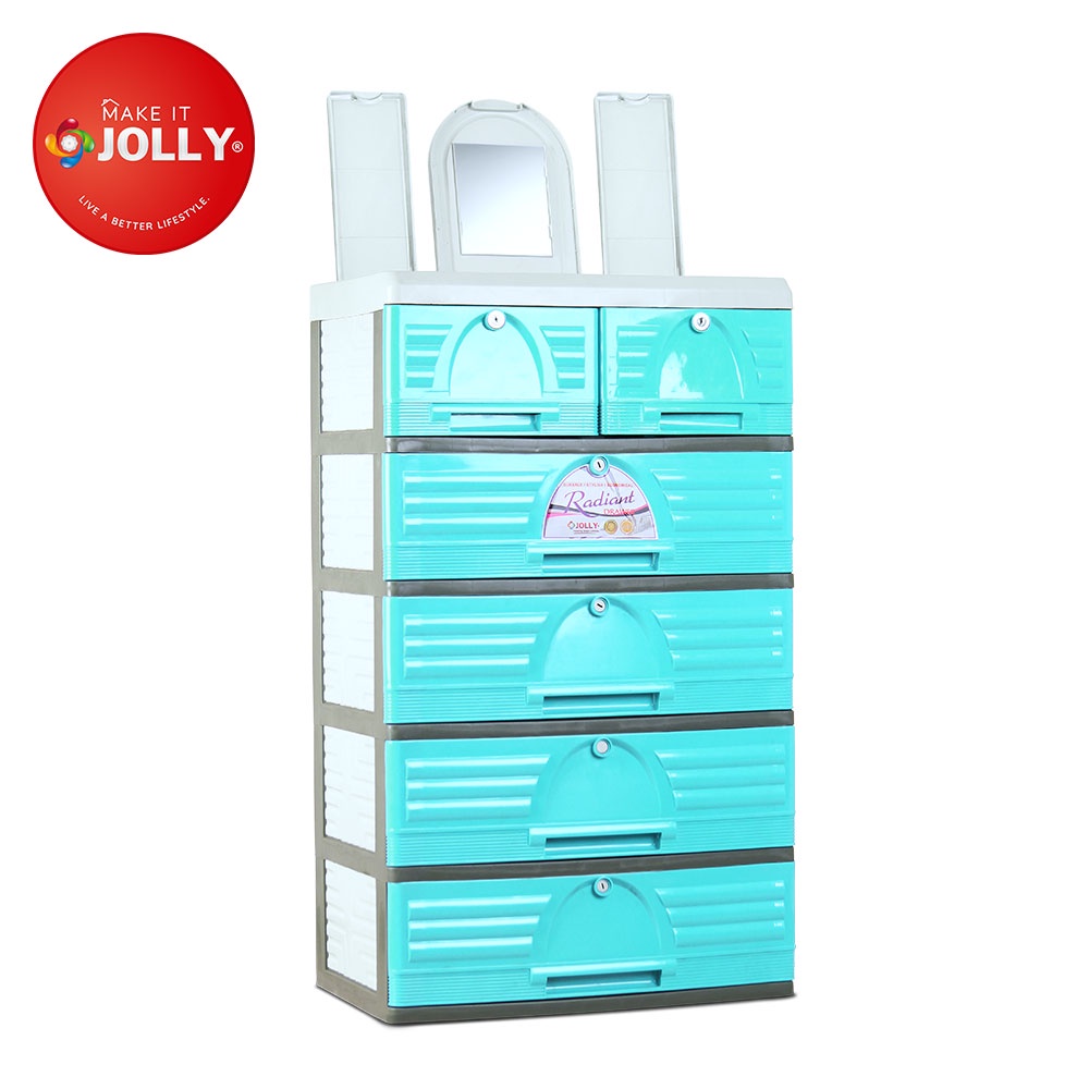 JOLLY PLASTIC Radiant Drawer 5 Layer | Shopee Philippines