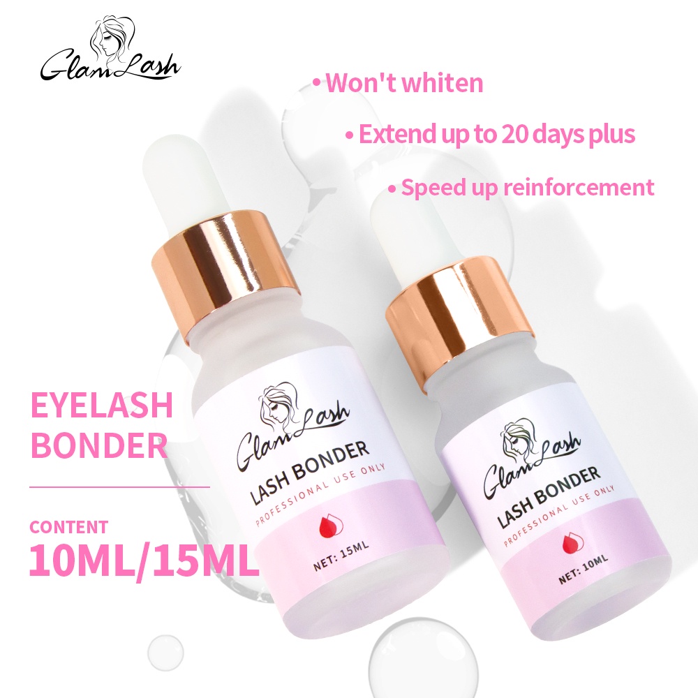 Glamlash 10ml 15ml Eyelash Super Bonder For Eyelash Extension Glue Cure