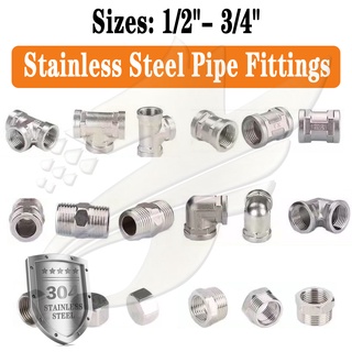 COD Standard Thickened Stainless Steel Pipe Fittings (Sizes:1/2",3/4 ...