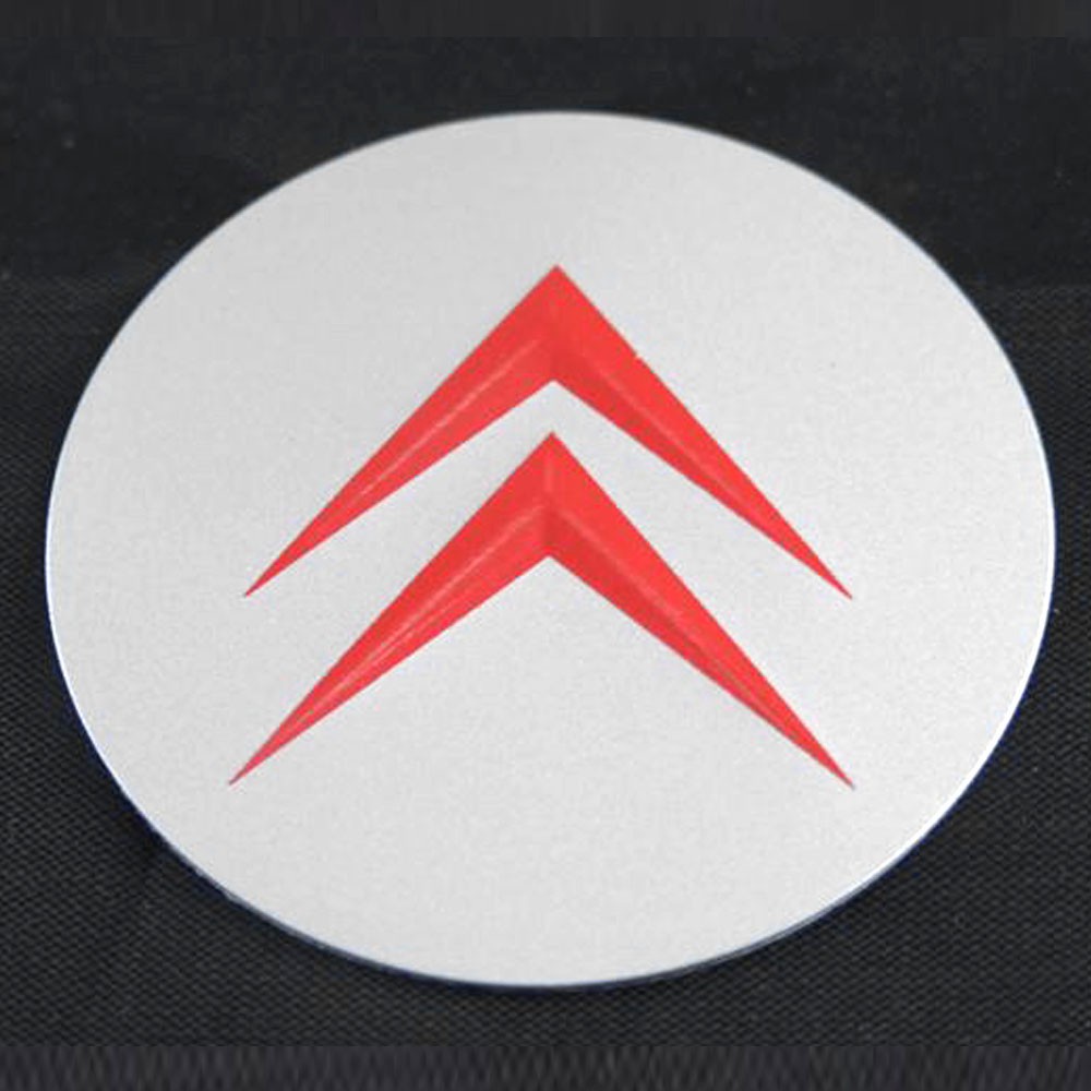 Aluminum Sticker Many Designs Size 56mm. 1 Set Contains 4 Pieces. Minor ...