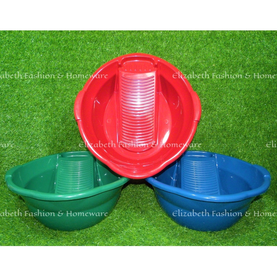 EVERGOOD #16-21 (2 in 1) Leaf Shaped Basin with Washboard (5 Colors ...