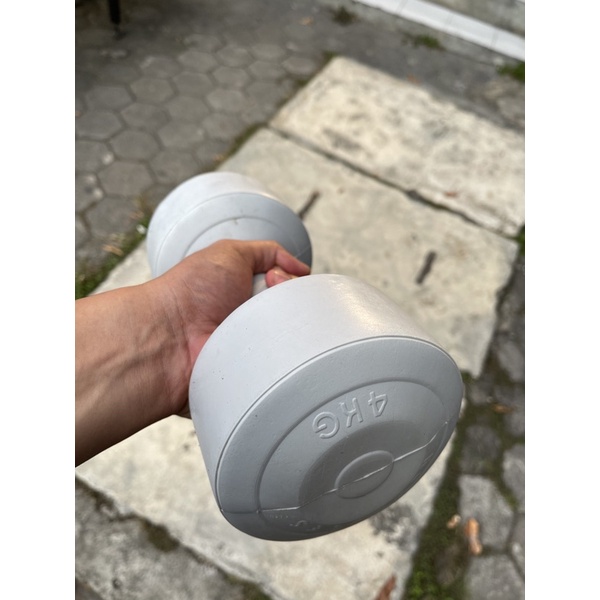 Sand dumbbells plastic barbells 4 kg max power | Shopee Philippines