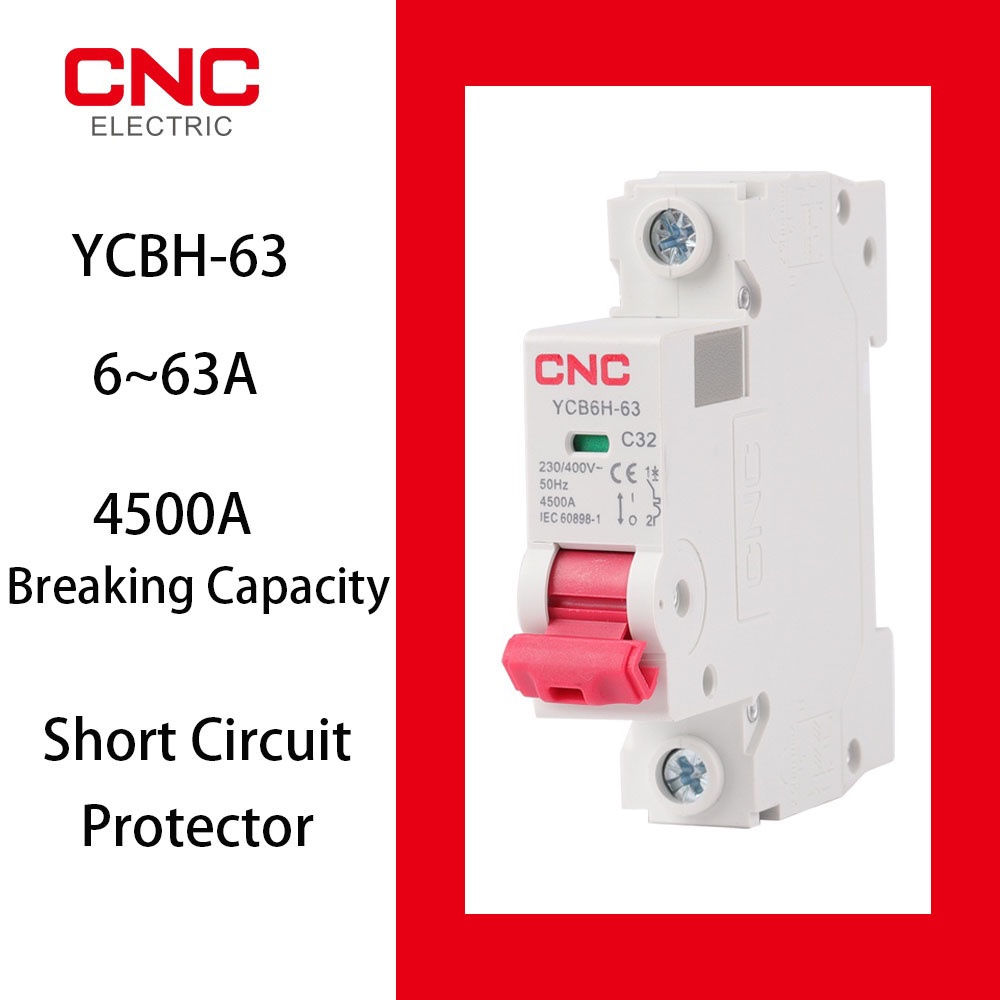 CNC 18mm Miniature Circuit Breaker MCB 1-4 Pole Din Rail Mount Breaking ...