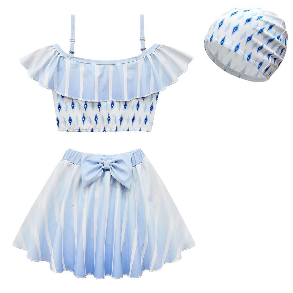 Swimsuit 2022 New Girls Queen Elsa Princess Swimwear Children One ...