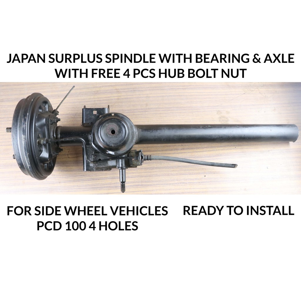 Japan Surplus Spindle for Side Car with Bearing, Axle with 4pcs Hub ...