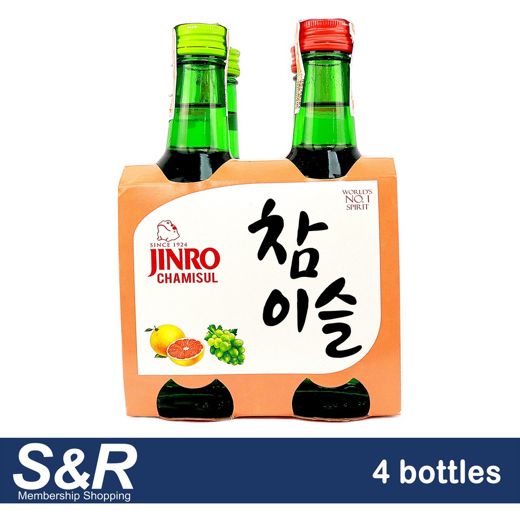 Jinro Chamisul Flavored Soju Assorted 4 bottles | Shopee Philippines