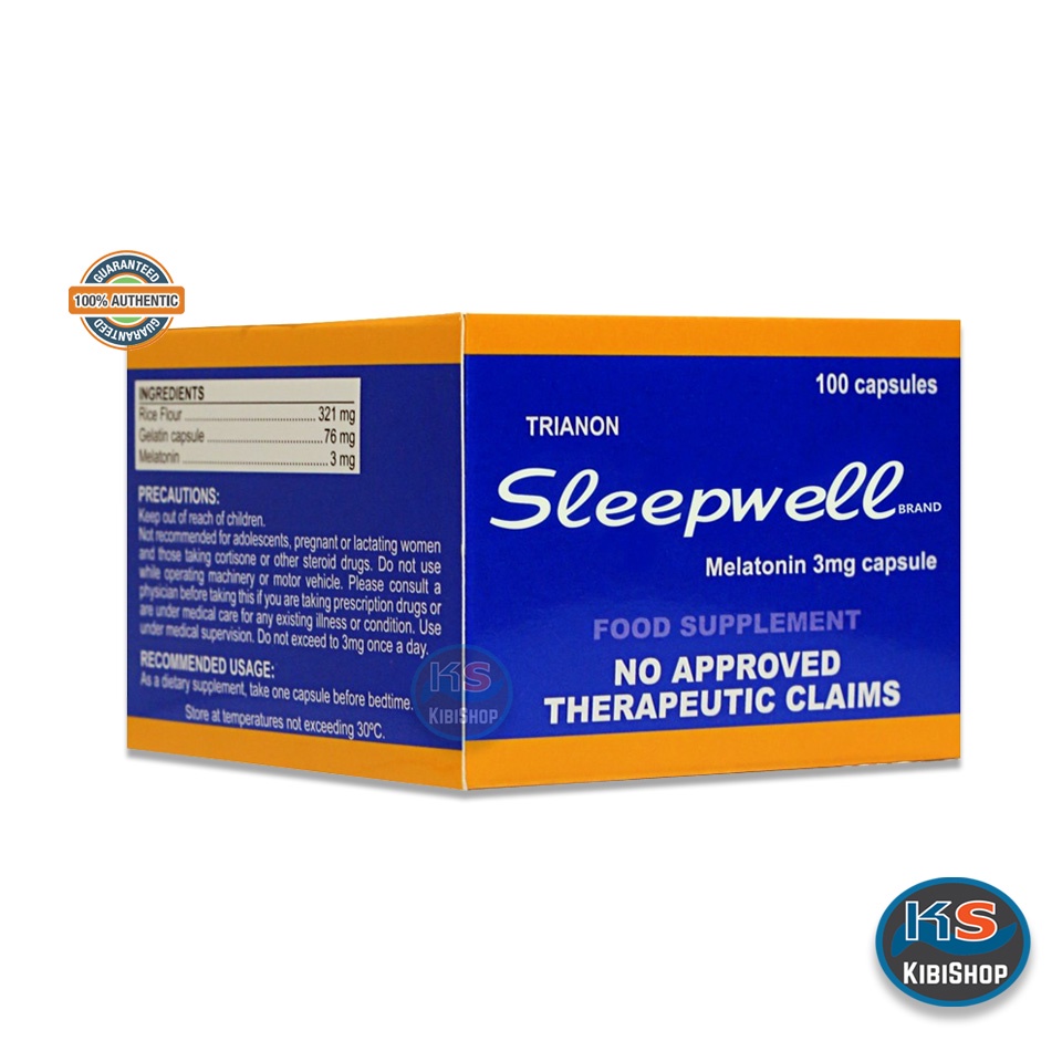 SLEEPWELL Melatonin 3mg Capsule Natural Sleep Enhancer / Stimulant ...