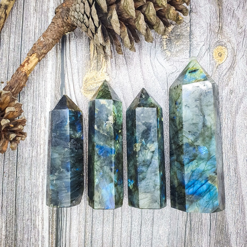 Labradorite Blue Flash (Gemstone of Magic) Crystal Tower Polished Stone ...