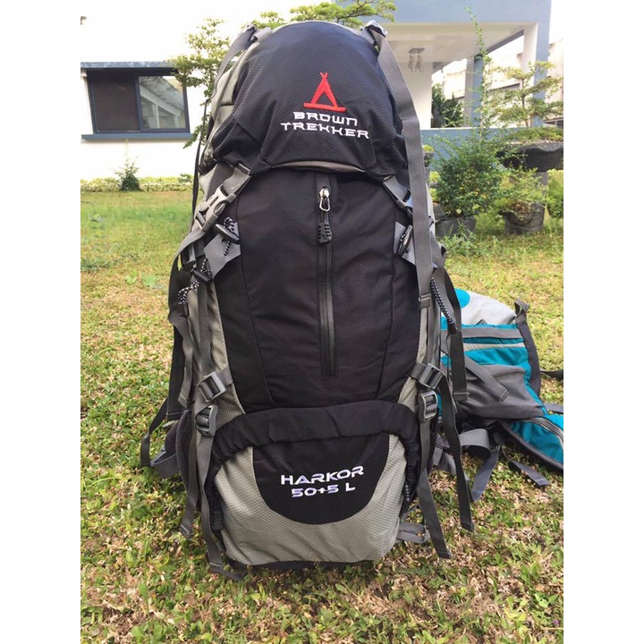 ️ COD ok - HARKOR BACKPACK 40+5 L, TREKKING / CAMPING , BROWN TREKKER ...