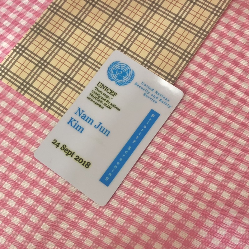 RM KIM NAMJOON BTS UNICEF ID CARD | Originally Designed by Mochi Merch ...