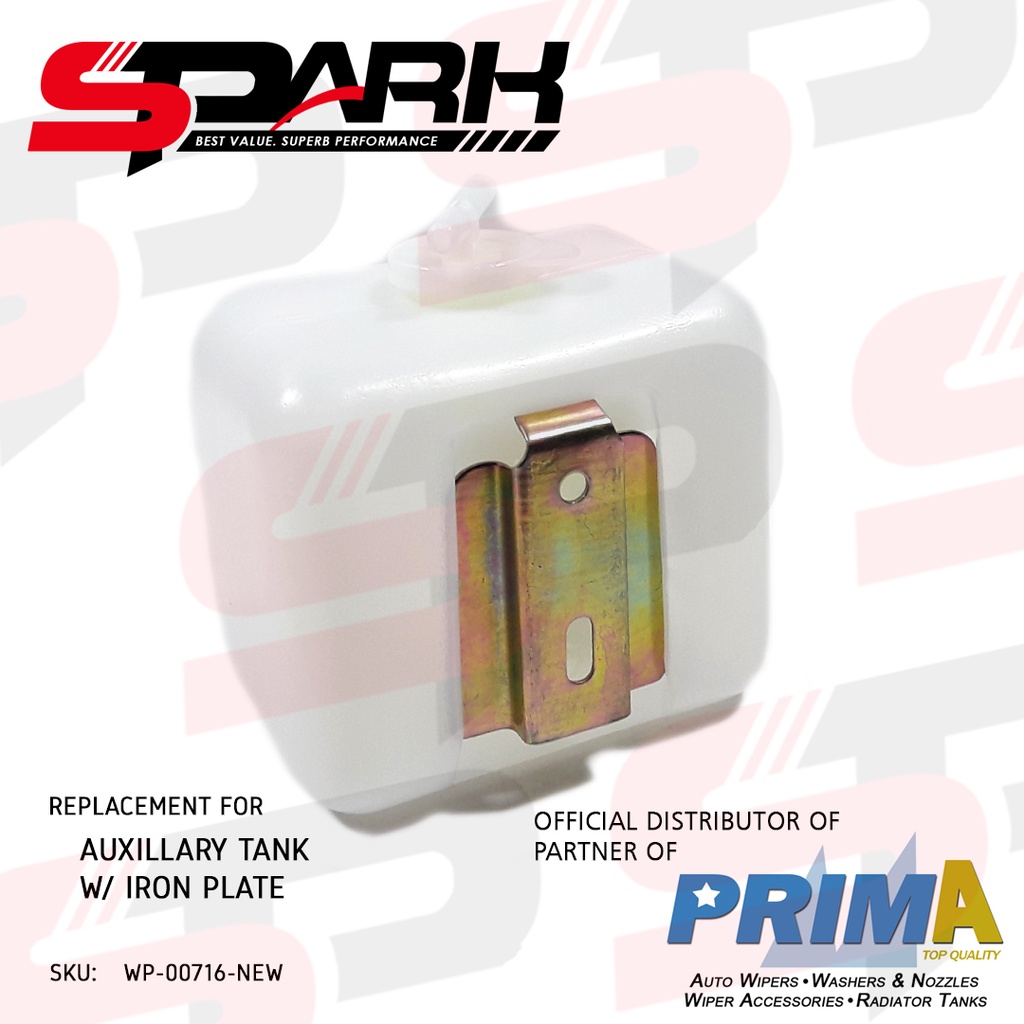 Auxiliary Radiator Tank Coolant Tank Radiator Reservoir Tank w/ Iron ...