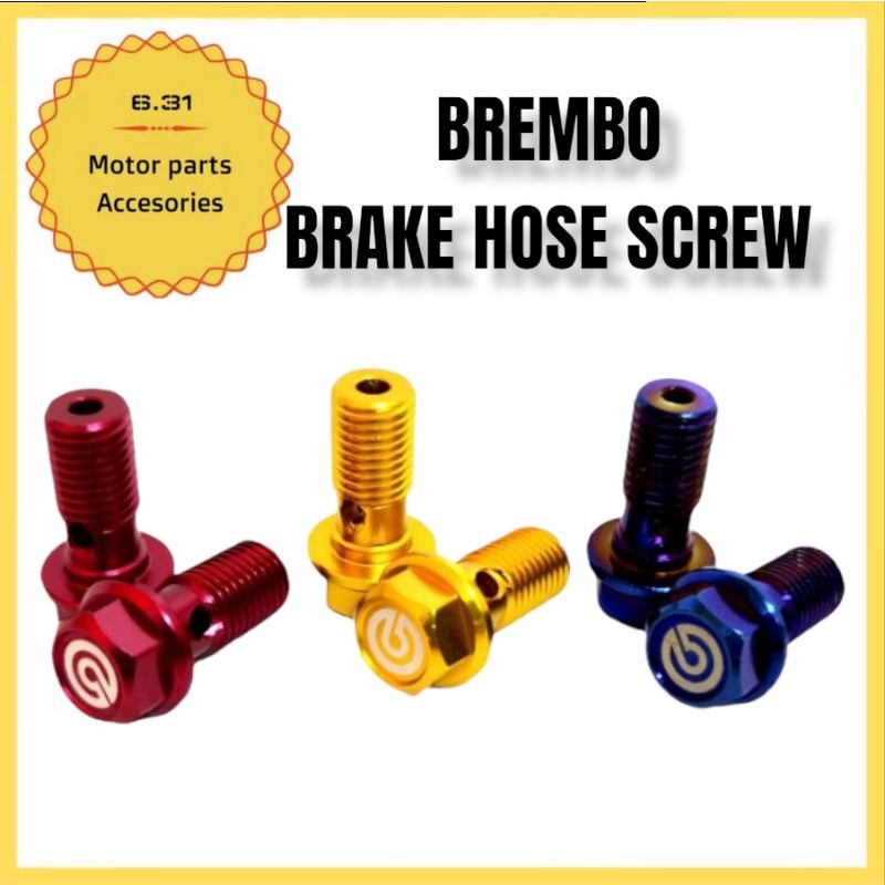 ALLOY DISC BRAKE HOSE SCREW HOSE SKRU M10X1.25 UNIVERSAL | Shopee ...