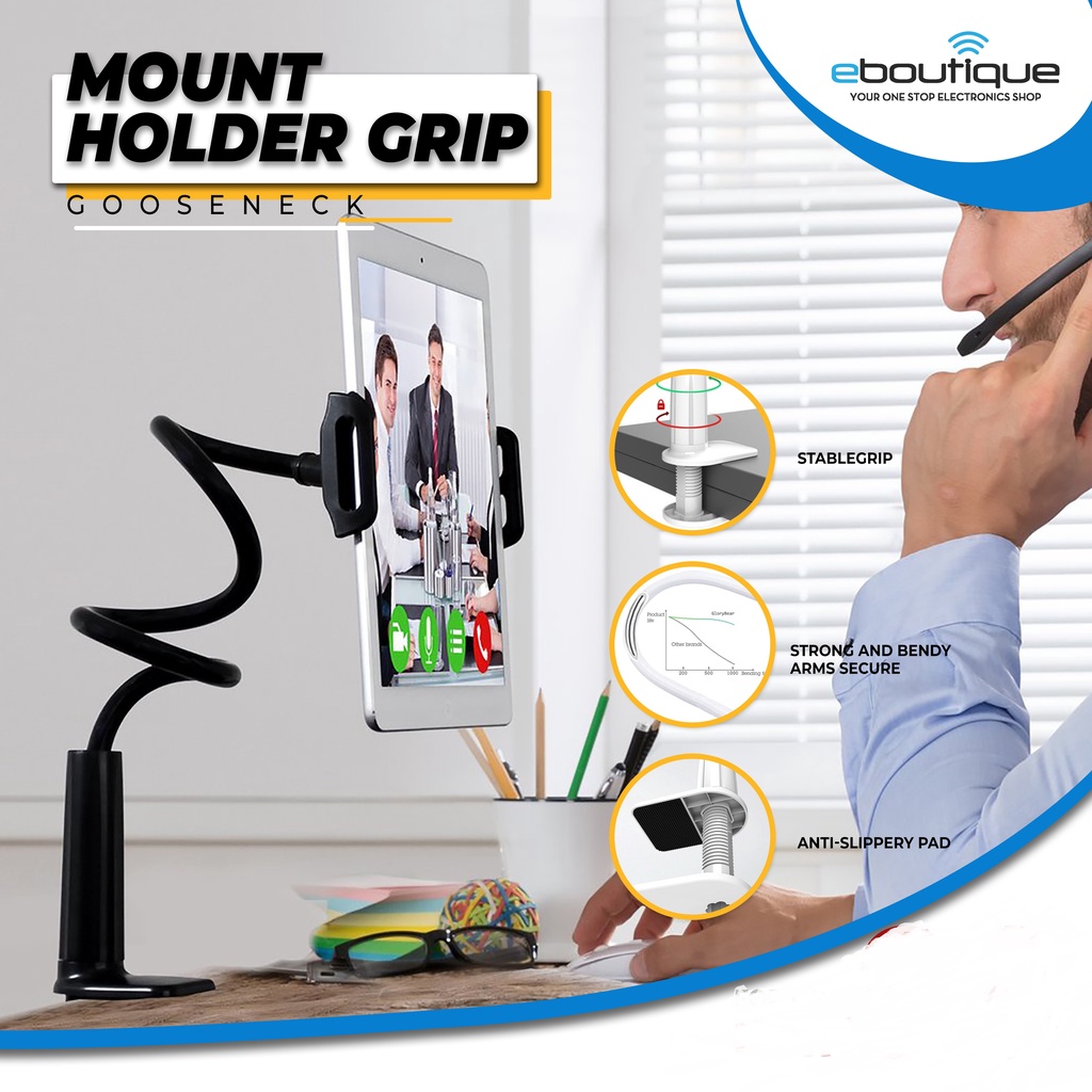 Flexible Lazy Pod Gooze Neck Mobile Phone Holder | Shopee Philippines