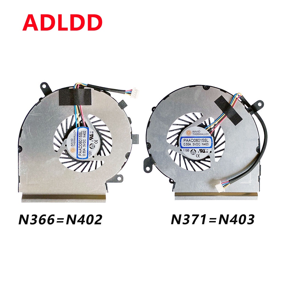 Laptop CPU GPU Cooling Fan cooler MSI GE62VR GP62MVR GL62M MS-16JB 16J9 ...