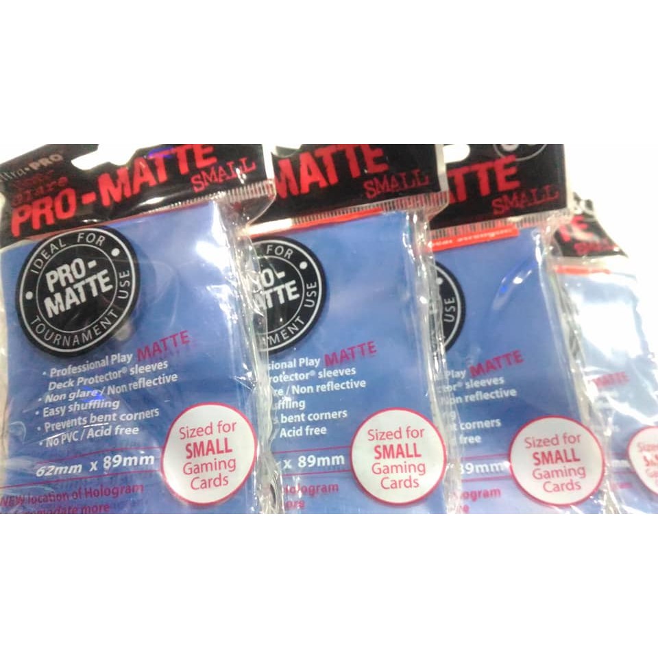 Card Protector Ultrapro PRO MATTE SMALL SLEEVES BLUE 62mm x 89mm (60 ...