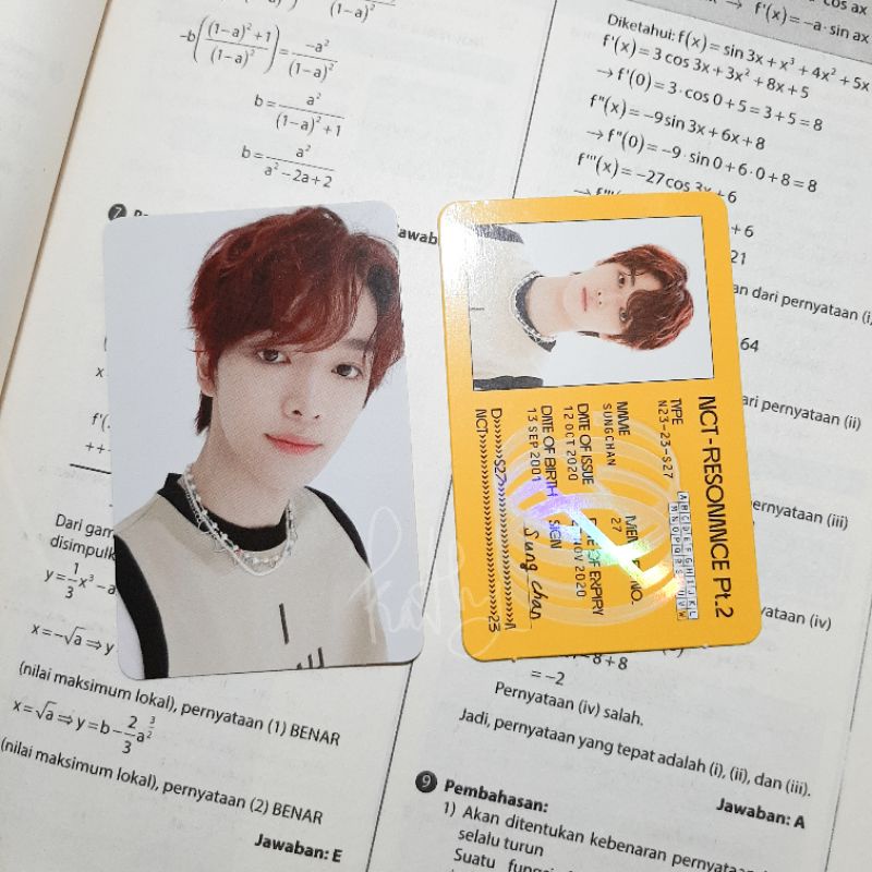 Sungchan departure set (pc+id card) | Shopee Philippines