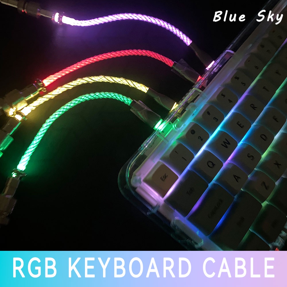 RGB luminous gradient aviation plug cable customized mechanical ...