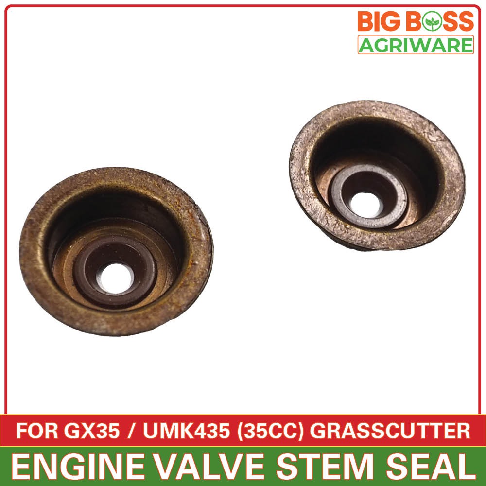 BBA Engine Valve Stem Seal Set (2 pcs) for GX35, UMK35 4-Stroke Grass ...
