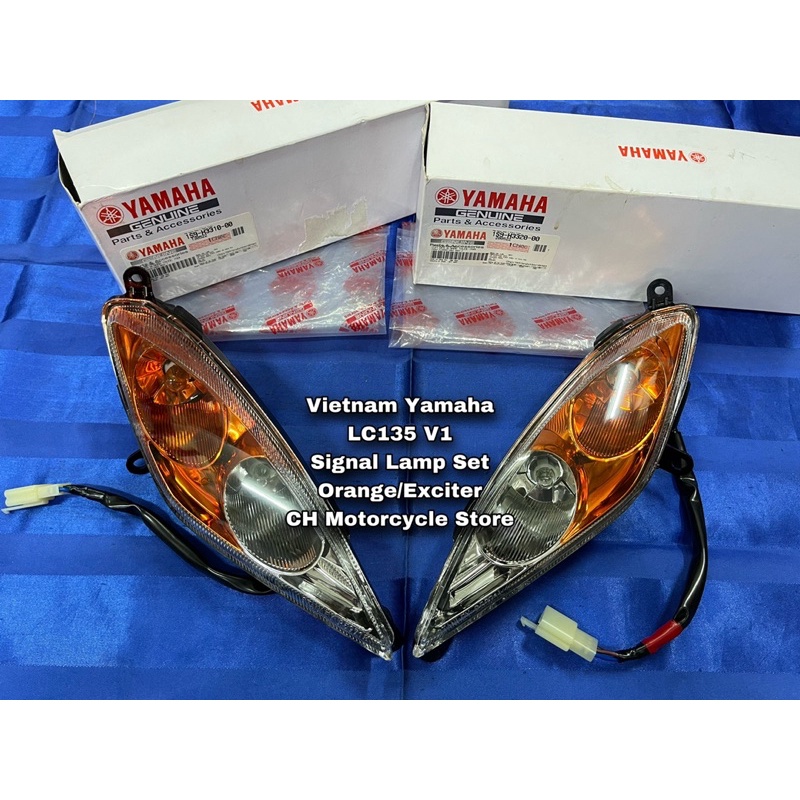 Yamaha LC135 V1 Signal Lamp Orange Smoke Clear Enkei Vietnam Exciter135 Oren LC Depan Lampu ...