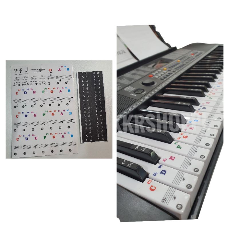 Piano sticker guide complete notes and paino chords | Shopee Philippines