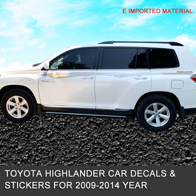Fit for Toyota highland Car Decals personalized waist line sticker ...