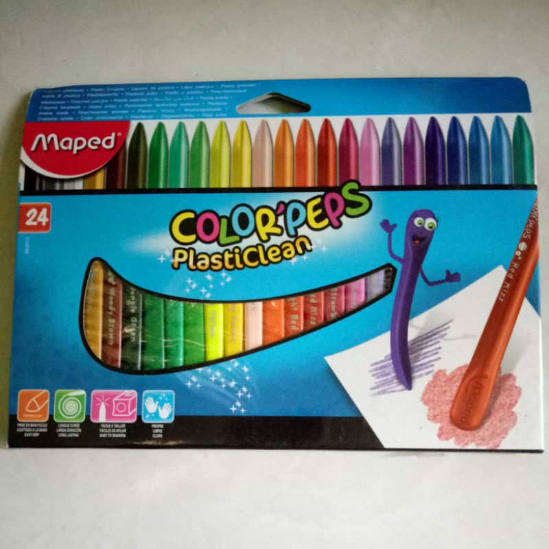 Maped Plastic Crayon Contents 24pc | Shopee Philippines