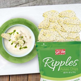 Calbee Ripples Potato Chips Sour Cream & Onion (170g) | Shopee Philippines