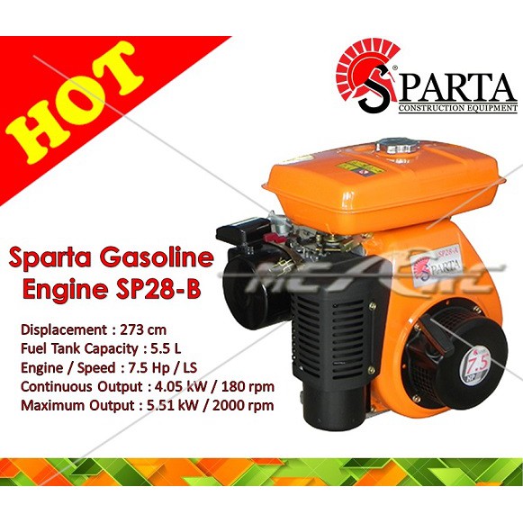 Sparta Gasoline Engine SP28-B | Shopee Philippines