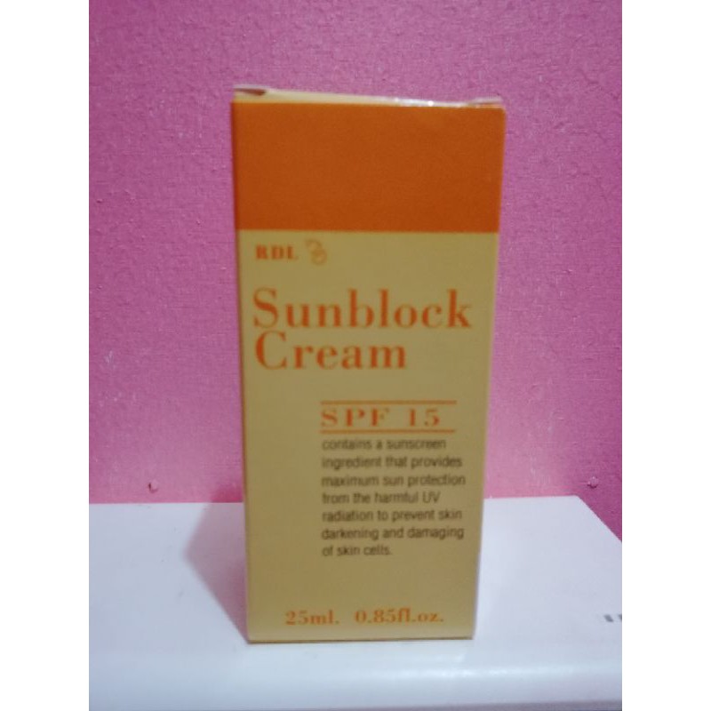 RDL Sunblock Cream 25ml | Shopee Philippines
