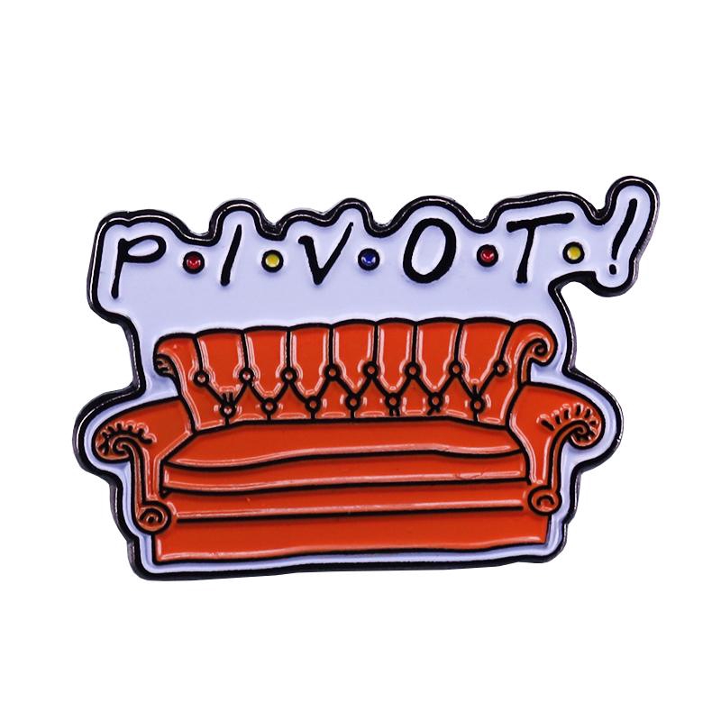 Pivot couch badge popular icons from Friends TV show gift | Shopee ...