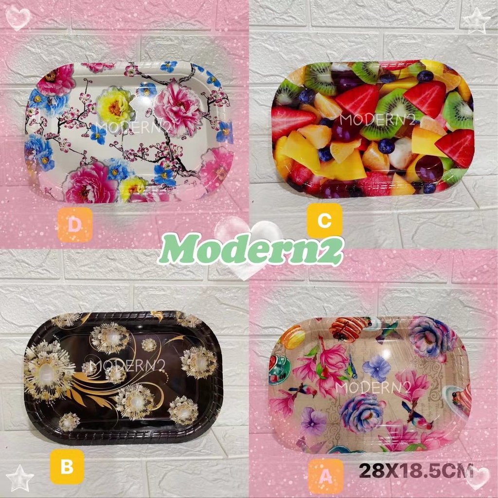 Modern2 Plastic Utility Food Tray/Serving Plate Fruit Dessert Tray ...