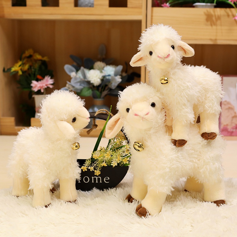 25/30cm Sheep Plush Toy Stuffed Animal Lovely Lamb Doll Soft Furry ...
