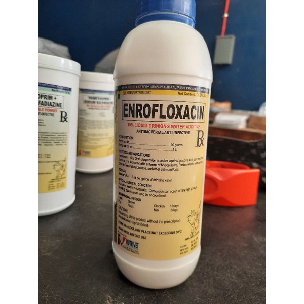ENROFLOXACIN 10% ANTIBACTERIAL/ANTI-INFECTIVE 1LITER | Shopee Philippines