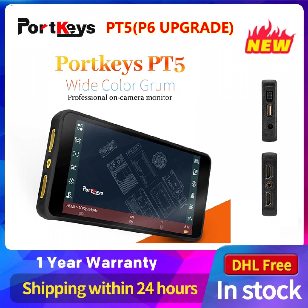 IN stock PORTKEYS P6 upgrade/PT5 4k Monitor thin and Ultra-Narrow Bezel 5.5" IPS Monitor ,3D LUT ...