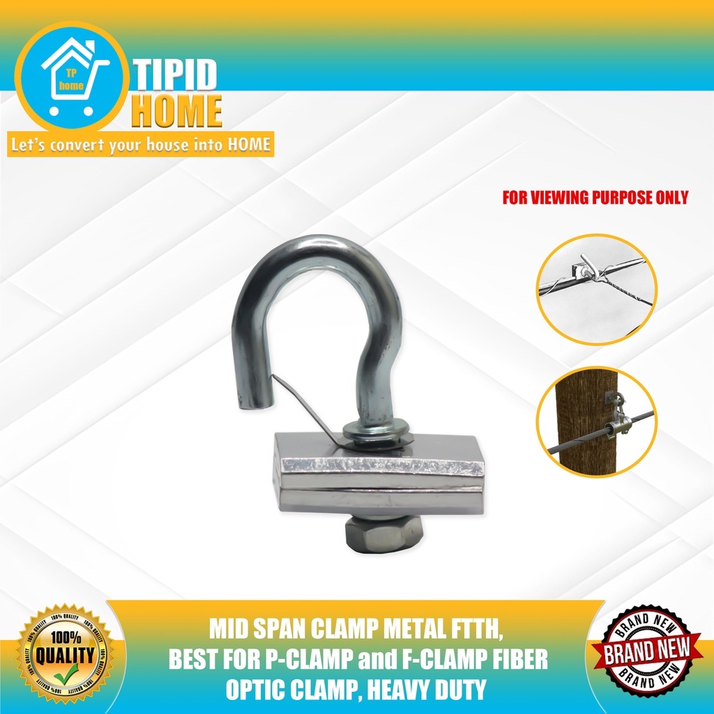 MID SPAN CLAMP METAL FTTH, BEST FOR P-CLAMP and F-CLAMP FIBER OPTIC ...