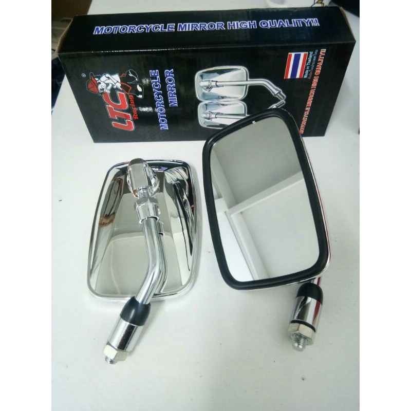 ( 3018 ) RECTANGLE SIDE MIRROR SHORT UNIVERSAL FOR HONDA ONLY | Shopee ...