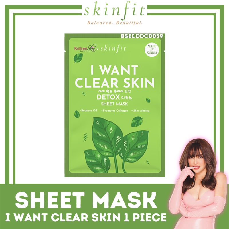 Skinfit Sheet Mask I Want Clear Skin 1 Piece | Shopee Philippines